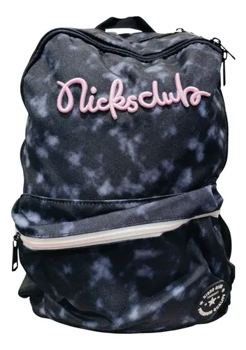 Mochila Nicks Club Original Tamaño Escolar Excelente Calidad Negro Y ...