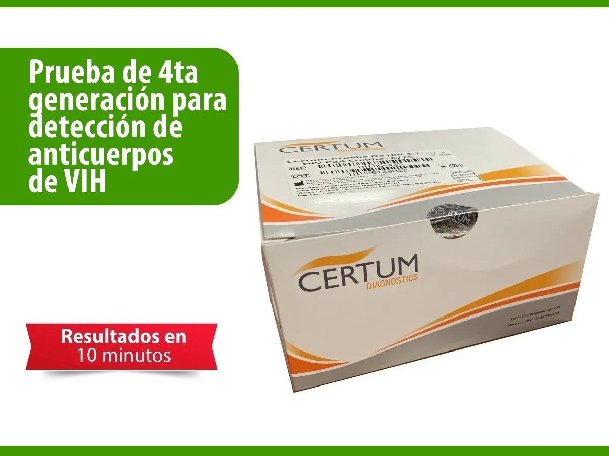 Pruebas Rápidas Para Vih De Cuarta Generación Certum 25 Pack Mercado