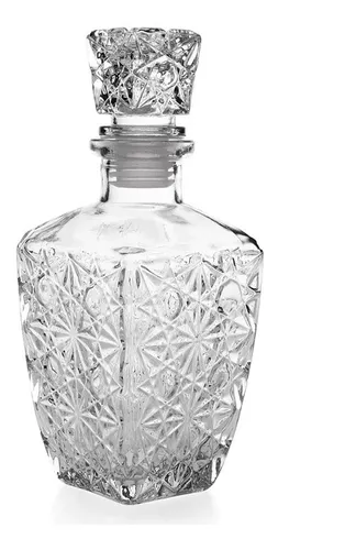 Garrafa Decanter Vidro C/ Tampa Retrô Licor Whisky 900ml | Parcelamento ... Garrafa Decanter Vidro C/ Tampa Retrô Licor Whisky 900ml | Parcelamento ...