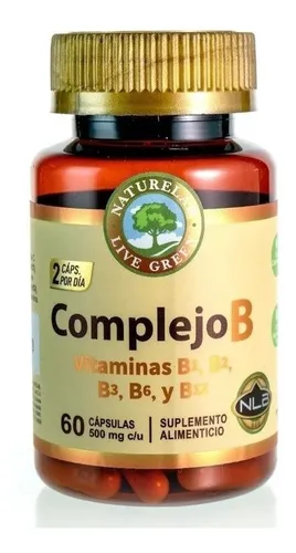 Complejo B Vitamina B1 B2 B3 B6 B12 60 Capsulas Naturelab