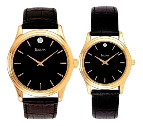 Pareja De Relojes Bulova 97f55/97y01 Originales Para Grabado | Envío gratis