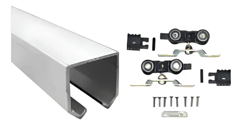 Kit Carretillas Con Freno Y Riel Ducasse 1.5m Para Puerta | MercadoLibre