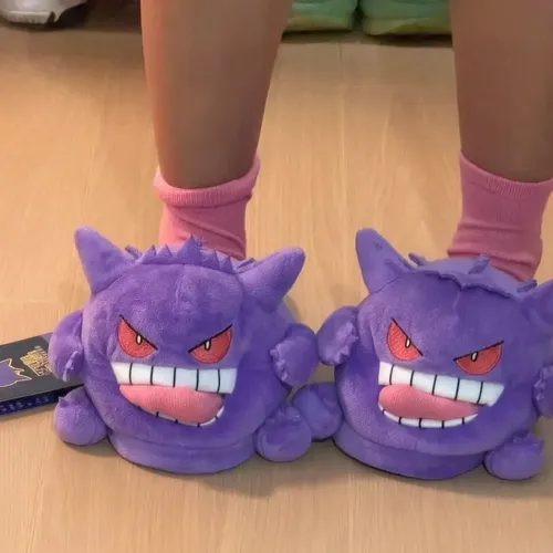 Pantuflas De Felpa Gengar Pokémon Abiertas Suaves .n -- | Meses sin interés