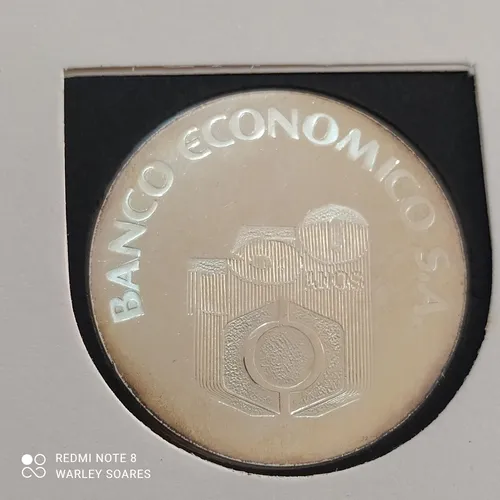 Medalha Prata Comemorativa Aos 150 Anos Do Banco Econômico | Frete grátis Medalha Prata Comemorativa Aos 150 Anos Do Banco Econômico | Frete grátis