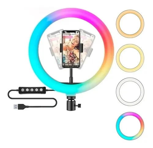 Anillo O Aro De Luz Led 26 Cm Con Soporte Para Celular | MercadoLibre Anillo O Aro De Luz Led 26 Cm Con Soporte Para Celular | MercadoLibre
