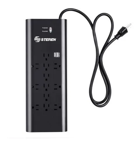 Multicontactos 12 Salidas 2 Puertos Usb Steren Multienchufe Envío Gratis