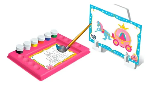 Mesa De Desenho Kit De Pintura Com Guache E Ilustrações | Parcelamento ...
