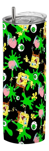 Termo Skinny Café 20 Oz Bob Esponja Calamardo 17 Meses Sin Interés