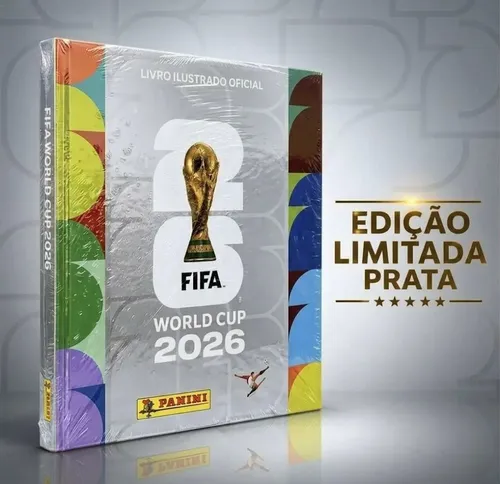 Álbum Capa Dura Prata Copa Do Mundo 2026 Oficial Panini | Frete grátis