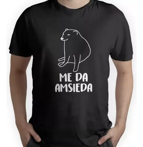 Playera Del Perrito Cheems Amsiedad Meme 100 Algodón Meses Sin Interés