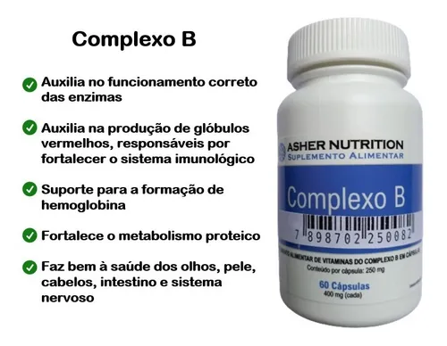 Complete B Complex B1 B2 B3 B5 B6 B7 B9 B12 Sabor Sin Sabor