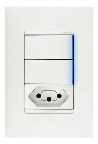 Interruptor Duplo Paralelo Three Way Pial Plus + Tomada 20a ... Interruptor Duplo Paralelo Three Way Pial Plus + Tomada 20a ...