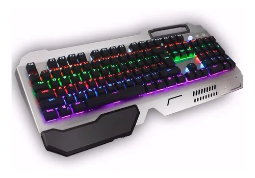 Teclado Mecanico Gamer Metalico Rgb Usb Retroiluminado Beam