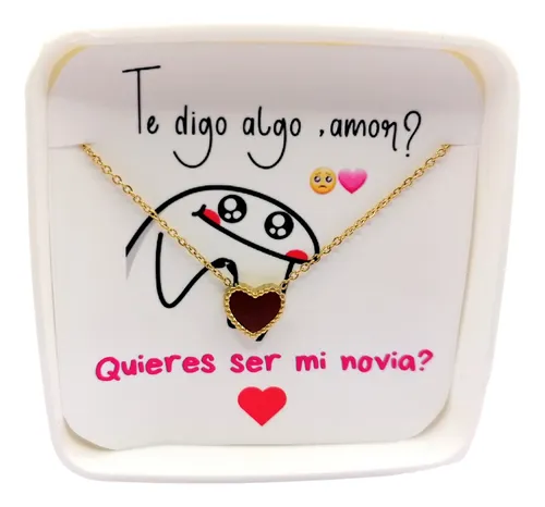 Flork Regalo Mujer Quieres Ser Mi Novia Enamorados Te Amo Meses Sin Interés