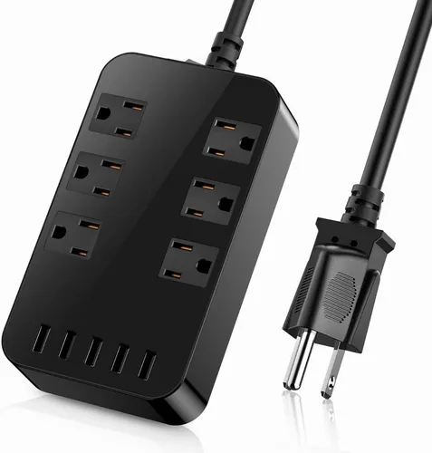Regleta Multicontactos Premium De 6 Salidas Y 5 Puertos Usb Meses Sin