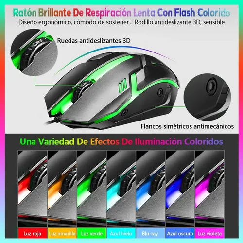 Kit Teclado Game Mouse Rgb Computadora Alfombrilla De Ratón | MercadoLibre