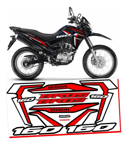 Kit Faixas Adesivos Bros 160 2022 Kit Faixas Adesivos Bros 160 2022
