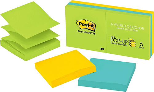 Notas Desplegables 3 X 3 Pulgadas 6 Blocs Las Notas Cuotas Sin