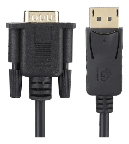 Adaptador De Cabo Dp Para Vga Conversor Displayport De 1,8 M ... Adaptador De Cabo Dp Para Vga Conversor Displayport De 1,8 M ...