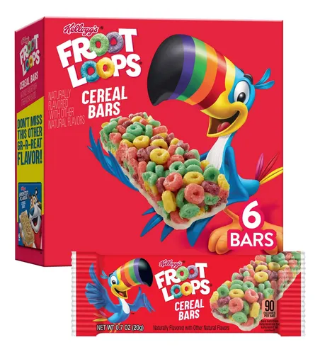 Kellogg's Froot Loops - Barras De Cereales, Barras De Desayu | MercadoLibre Kellogg's Froot Loops - Barras De Cereales, Barras De Desayu | MercadoLibre