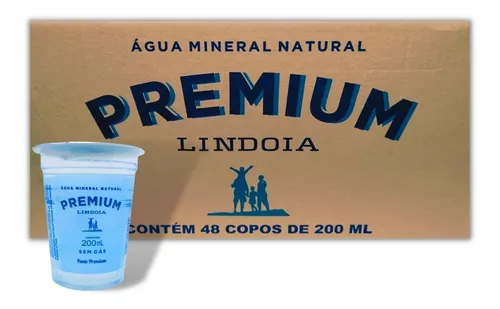 Caixa Copo Água Mineral Lindoia Premium / 200ml 48 Unidades | MercadoLivre