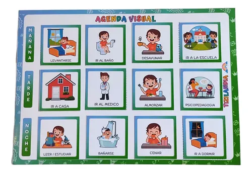 Pictogramas Y Agenda Visual Niño. Imantados. Autismo | MercadoLibre