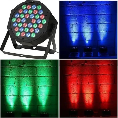 Refletor Par Led Rgb 36 Leds Slim Digital Festa A Unidade | MercadoLivre