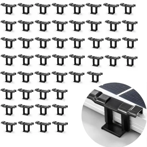 50 Conectores Drenaje Panel Solar Resistente Clip Desviador | Meses sin ...