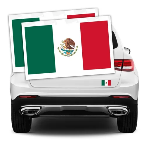 Calcomania Sticker Bandera México Vinil Para Autos 2 Piezas En Venta En Monterrey Nuevo León Por