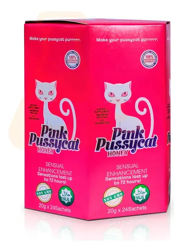 Miel Del Gato Rosa Pink Pussy Cat 24 Sobres 20g Cada Uno Meses Sin