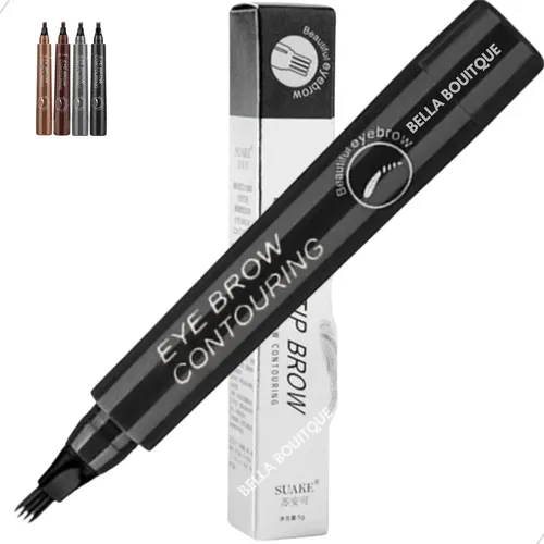 Caneta Para Sobrancelha Fio A Fio Tattoo Microblading Cor #5 Preto ...