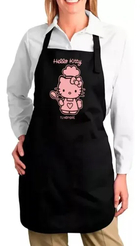 Delantal Hello Kitty Sanrio Madre Mamá Personalizado Nombre Cuotas
