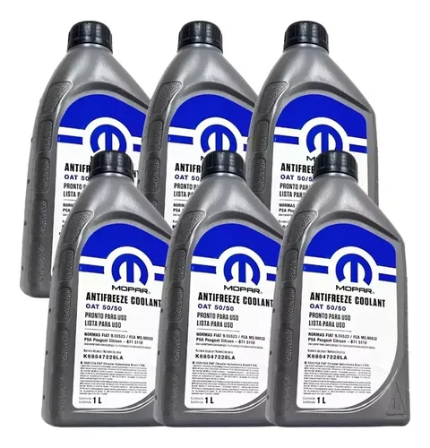Kit 6 Coolant Mopar Renegade Compass Toro | Frete grátis