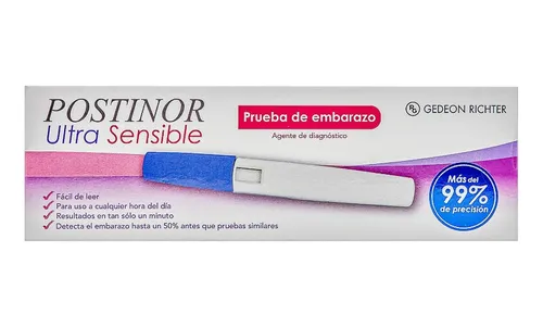 Postinor Prueba De Embarazo Ultrasensible 1 Blister Mercadolibre