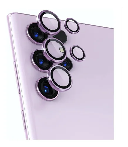 Protector Cámara Vidrio Aro Metálico Para Samsung S23 Ultra En Venta En