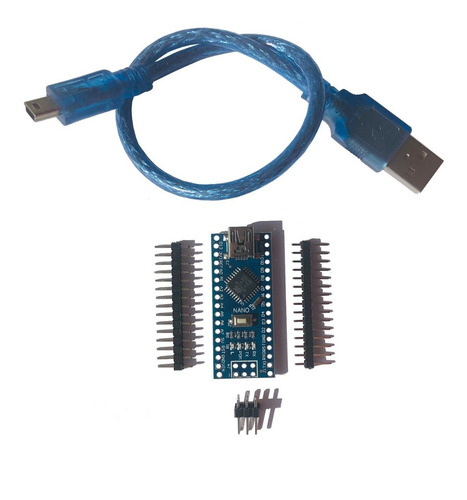Placa Compatível Arduino Nano V3 + Pinos + Cabo Usb | Parcelamento sem ... Placa Compatível Arduino Nano V3 + Pinos + Cabo Usb | Parcelamento sem ...