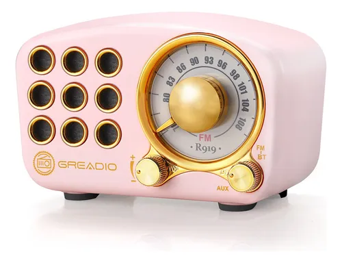 Altavoz Bluetooth Retro, Radio Fm Radio-greadio Clásico Con Estilo ... Altavoz Bluetooth Retro, Radio Fm Radio-greadio Clásico Con Estilo ...