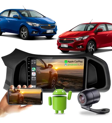 Multimidia Onix Joy Prisma Android Carplay 2gb 32gb 9pol | Parcelamento sem juros
