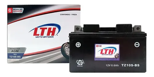 Bateria De Gel Lth Agm Moto Yamaha Yzf-r6 Raptor Tz10s-bs | Envío gratis