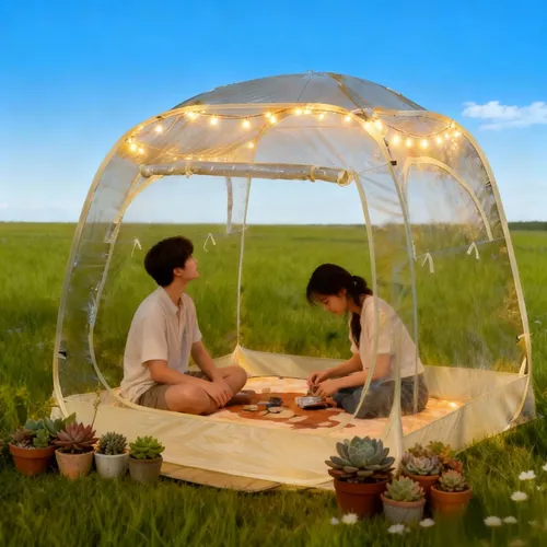 No-assembly Pvc Transparent Tent For Outdoor Use | Parcelamento sem juros