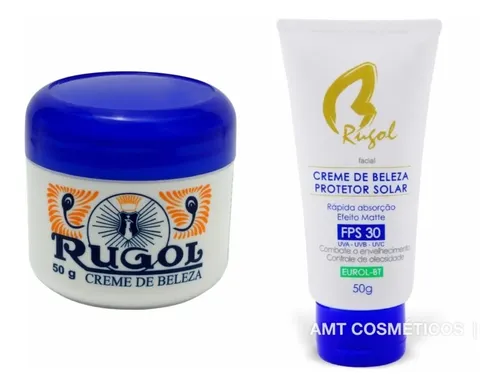 Kit 1 Creme Rugol Fps 30 50g + 1 Rugol Pote 50g | Parcelamento sem juros
