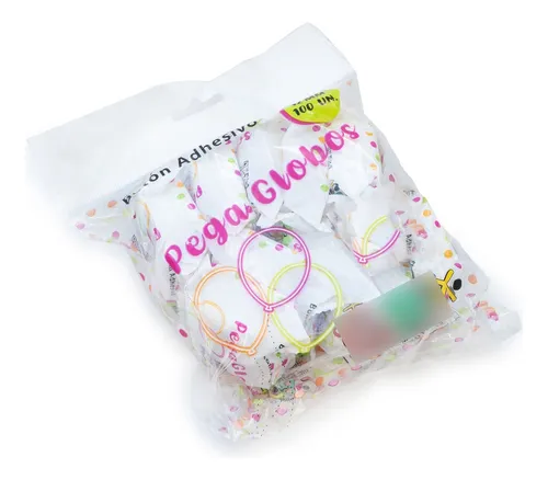 Cinta Botón Silicona Adhesiva Pega Globos X 100 Unidades Cinta Botón Silicona Adhesiva Pega Globos X 100 Unidades