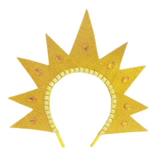 Tiara Sol Glitter Festa Fantasia Carnaval | MercadoLivre