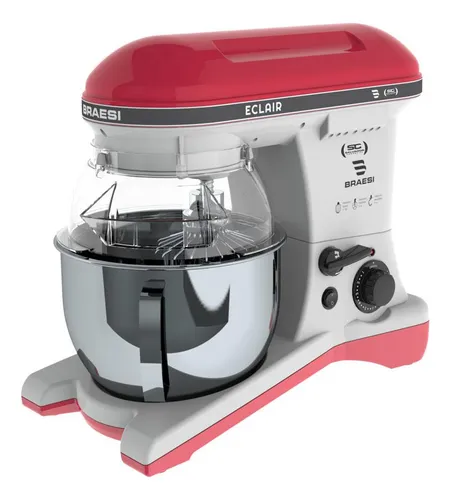 Batedeira Planetária Eclair 5l 1500w Bp-500 Vermelha Braesi | Frete grátis