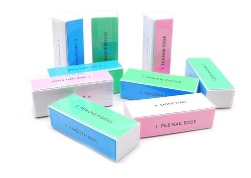 Limas Para Uñas De 4 Pasos Bloques Manicure 12 Piezas | MercadoLibre Limas Para Uñas De 4 Pasos Bloques Manicure 12 Piezas | MercadoLibre