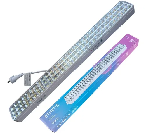 Luces Luz De Emergencia 90 Leds Recargable Cable 220v Etheos Luces Luz De Emergencia 90 Leds Recargable Cable 220v Etheos