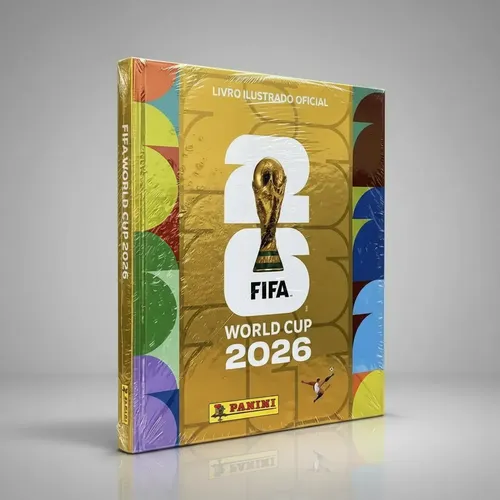 Álbum Capa Dura Ouro Copa Do Mundo 2026 Panini | Parcelamento sem juros