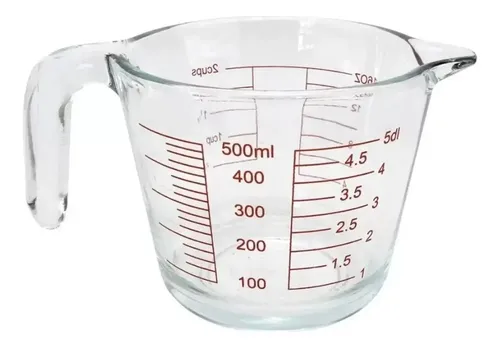 Jarra Medidora Vidro Óh Céus Com Alça 500ml Resistente a Micro-ondas ...