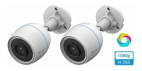 Kitx2 Cámara De Seguridad Wifi Ip Ezviz Exterior Nocturna Kitx2 Cámara De Seguridad Wifi Ip Ezviz Exterior Nocturna