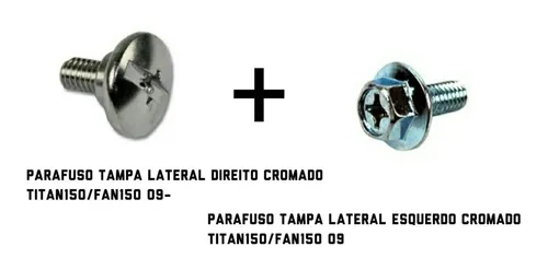 Par Parafuso Tampa Lateral Titan Fan 150 2009 - | MercadoLivre Par Parafuso Tampa Lateral Titan Fan 150 2009 - | MercadoLivre